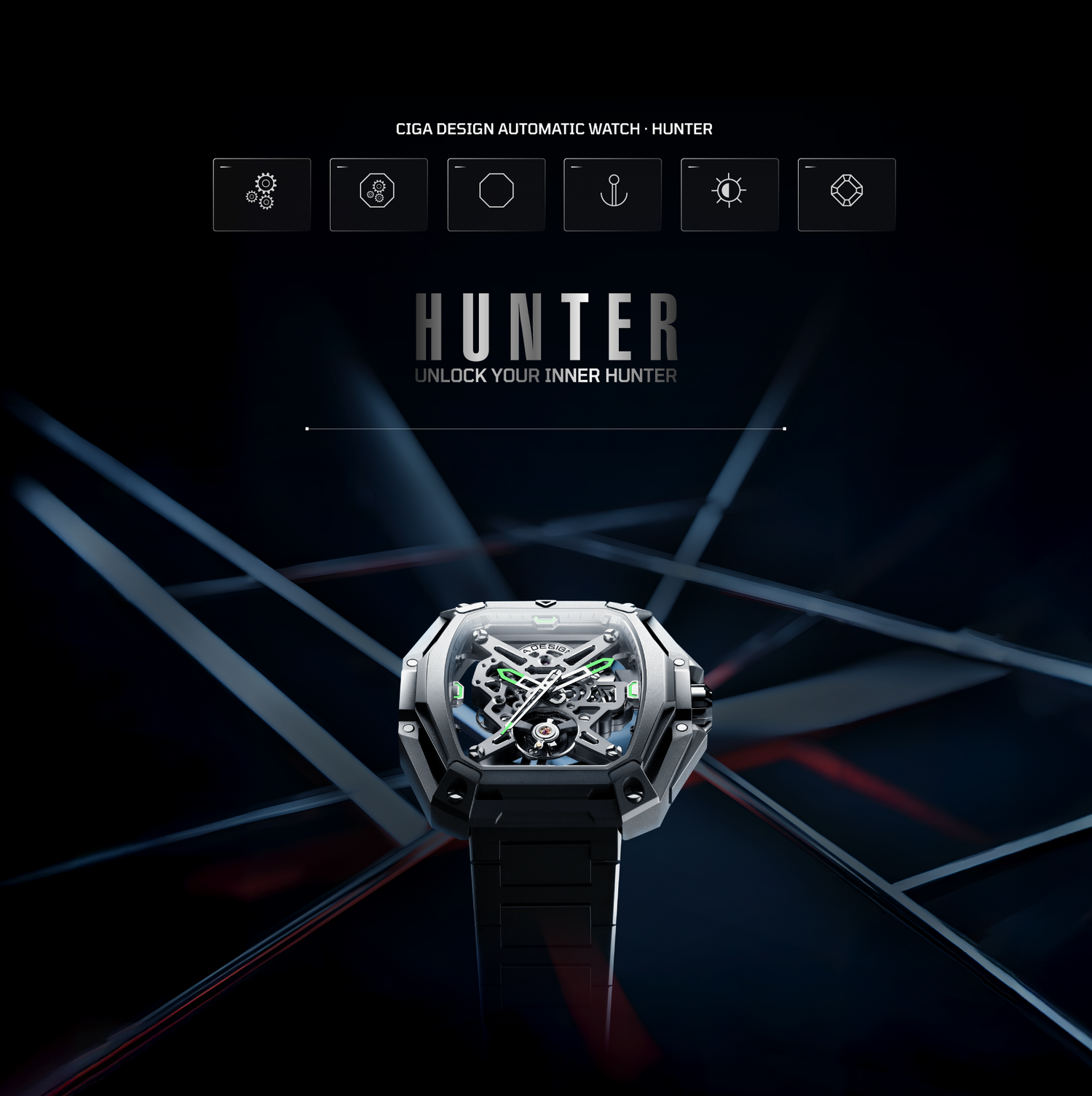 CIGA design Automatic Watch · Hunter