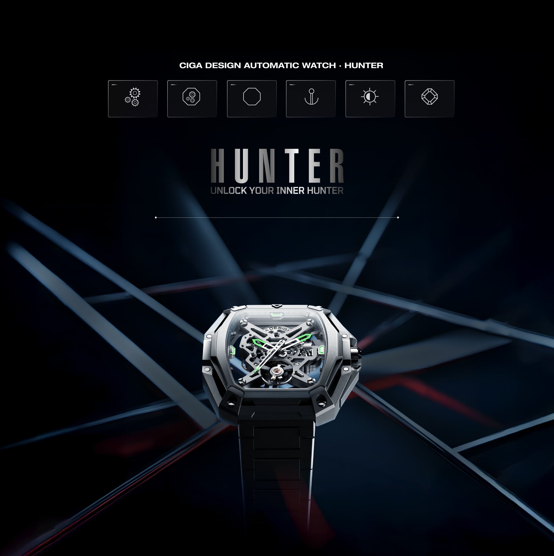 CIGA design Automatic Watch · Hunter