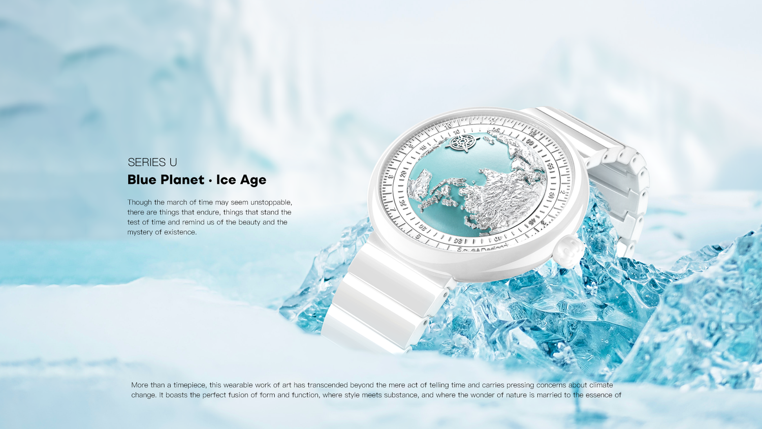 CIGA design MECHANICAL WATCH BLUE PLANET · ICE AGE