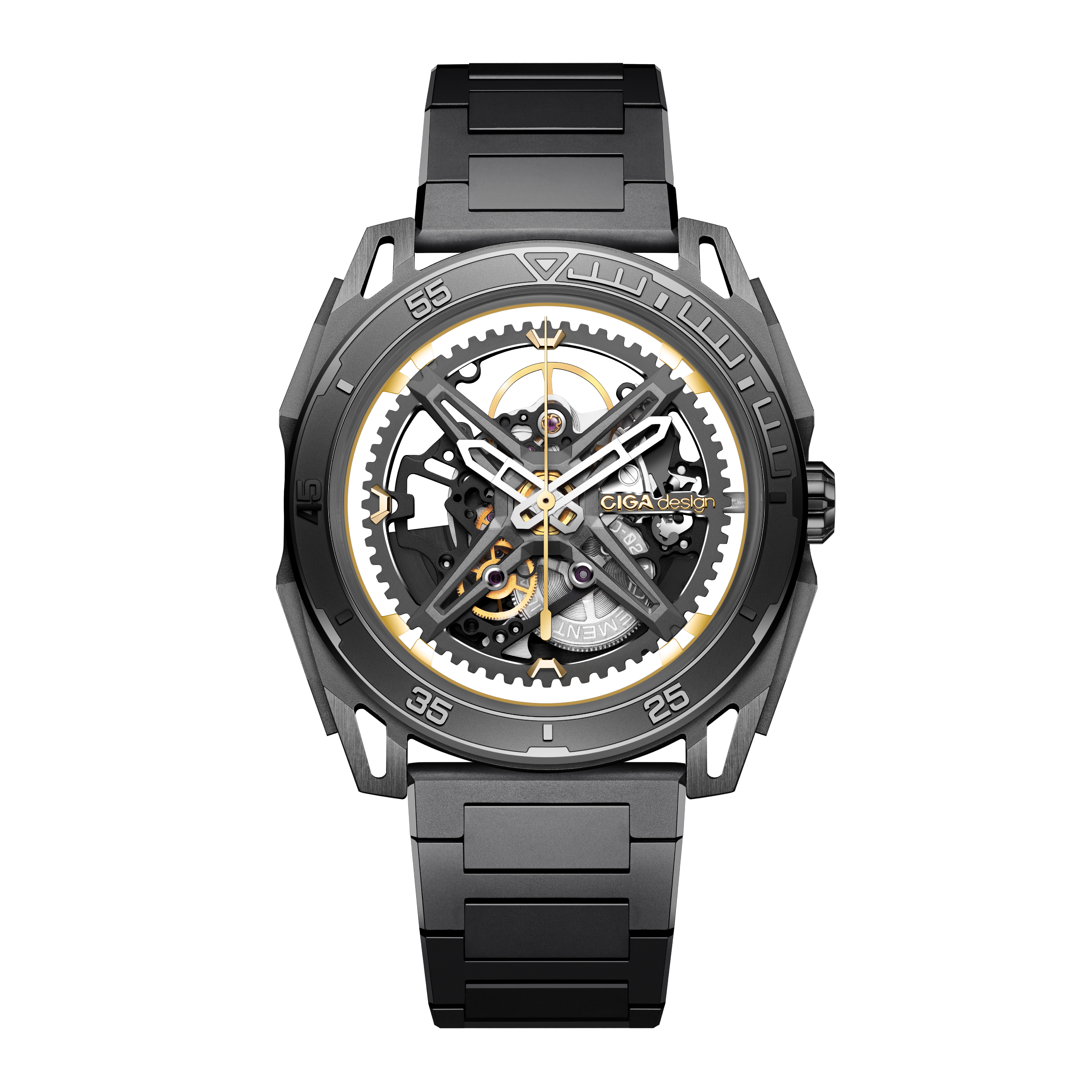 CIGA design ROUND AUTOMATIC SKELETON WATCH · FALCON