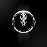 Automatic Wandering Hour Watch · Time Cipher – CIGA design
