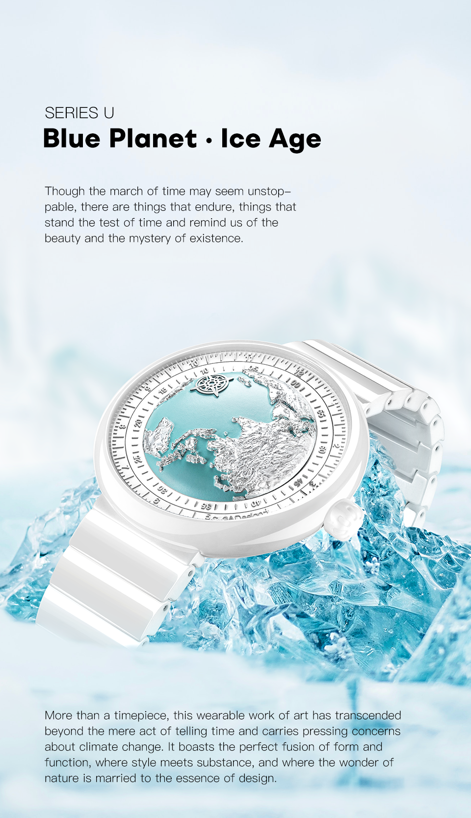 CIGA design MECHANICAL WATCH BLUE PLANET · ICE AGE