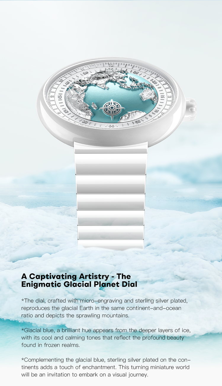 CIGA design MECHANICAL WATCH BLUE PLANET · ICE AGE