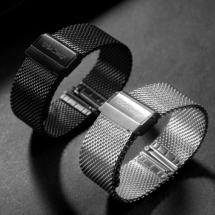 CIGA design Milanese stainless steel quick-release strap